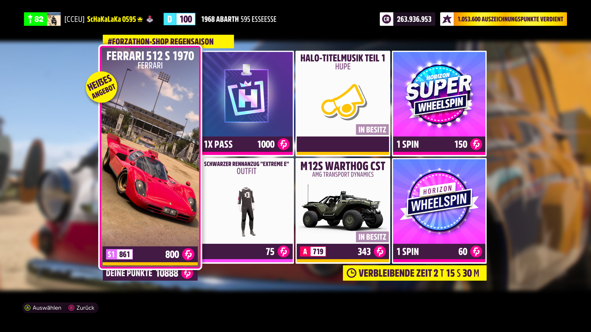 FH5 Forzathon Shop