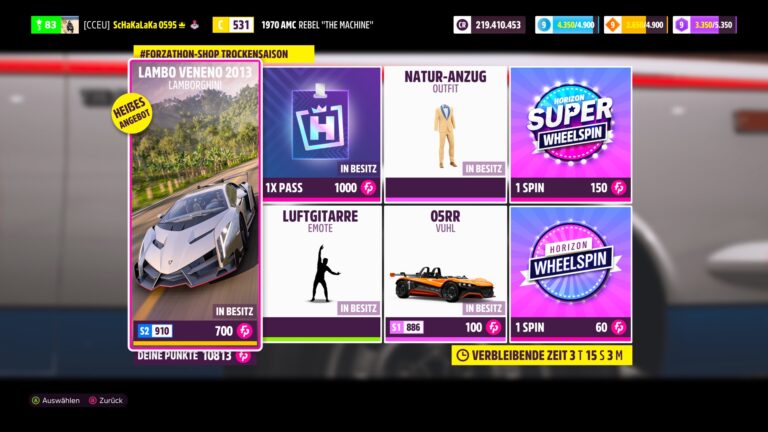FH5 Forzathon Shop