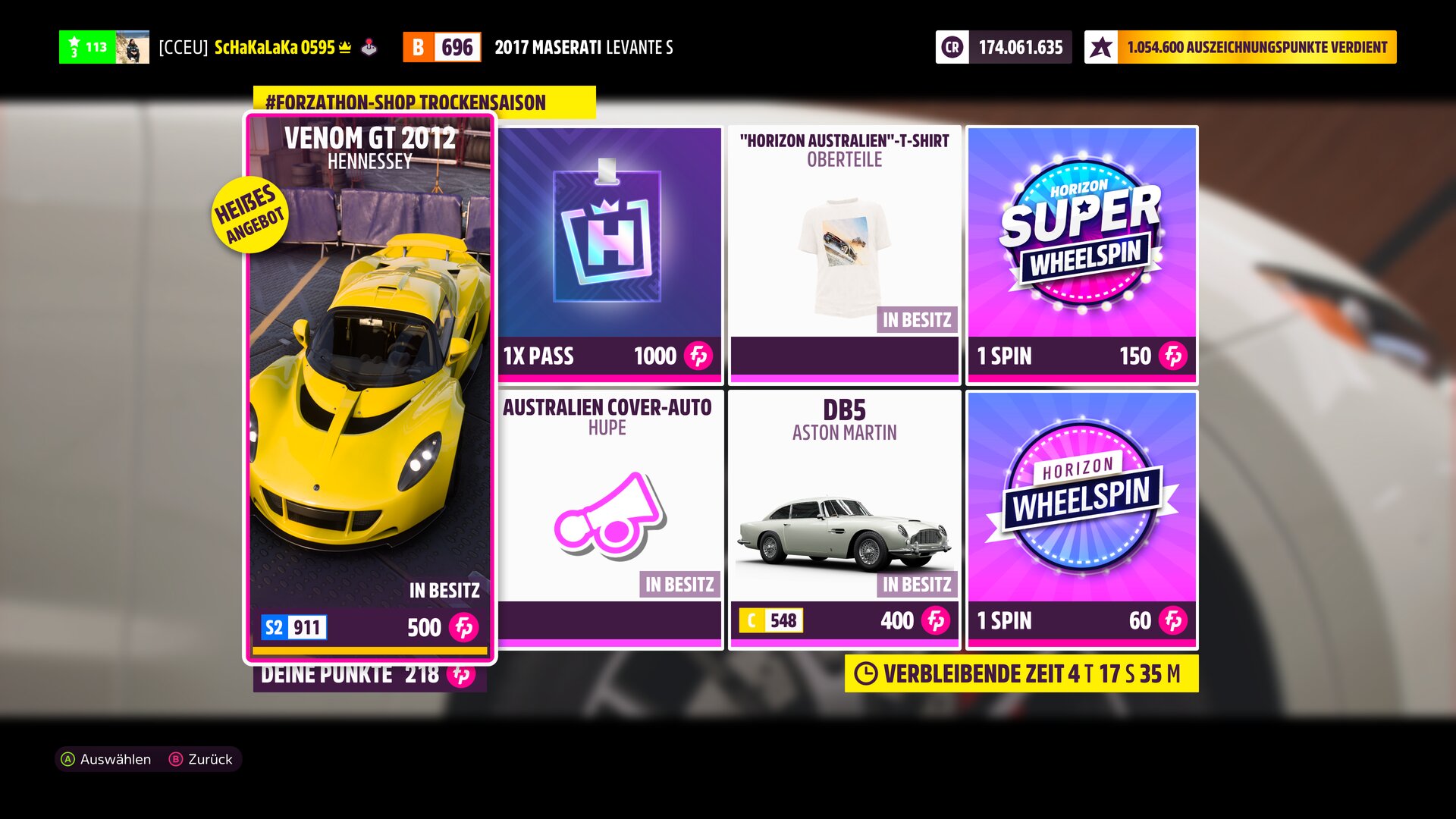 FH5 Forzathon Shop